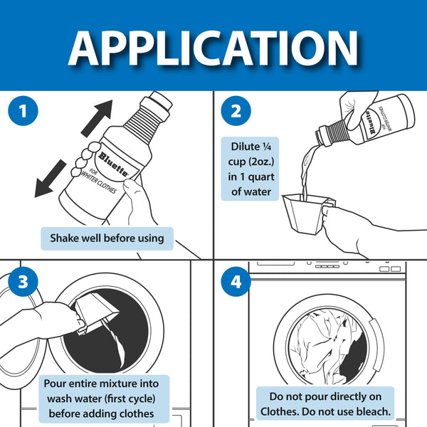 Bluette Concentrated Liquid Laundry Bluing / Laundry Detergent Whitene ...