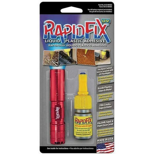 The RapidFix UV Liquid Plastic Adhesive 6121805 - 10 ML - Hard To Get Items