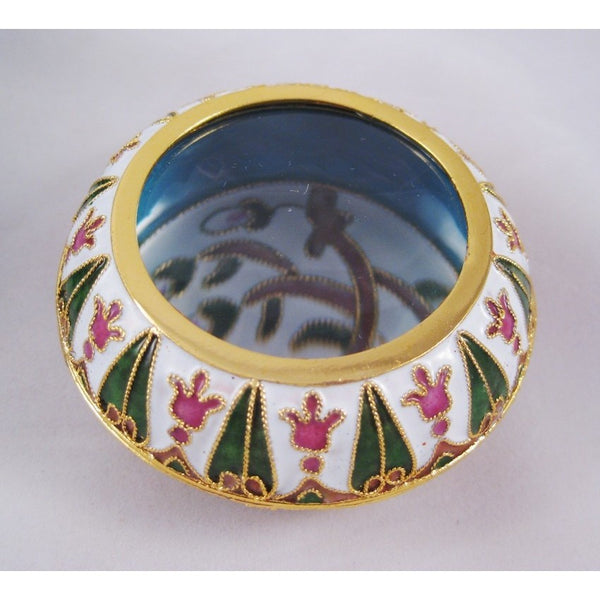 Cloisonne Magnifying Glass Trinket Box in A Beautiful Gift Box - Hard ...
